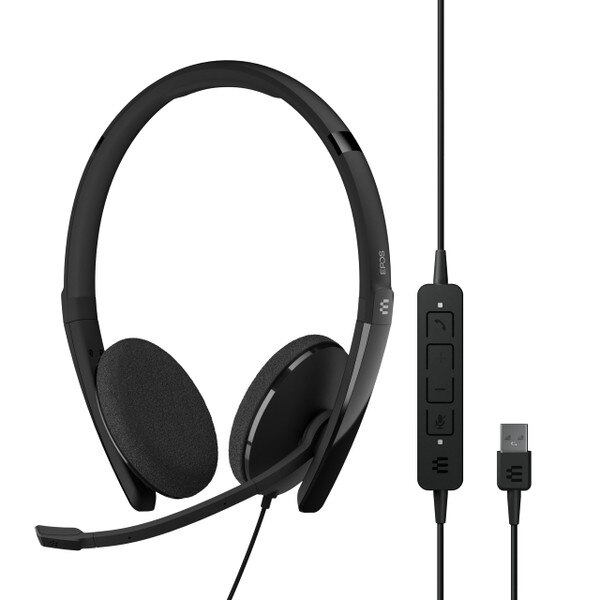 EPOS Adapt 160 USB II - Wired, Double-Sided, UC Optimized Headset with ...