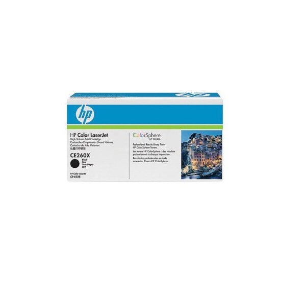 HP Laserjet Cp/4525/5K Toner, Black CE260X