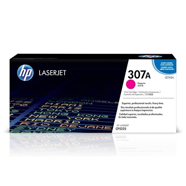 HP CE743A-HP 307A Magenta Original Laserjet Toner Cartridge
