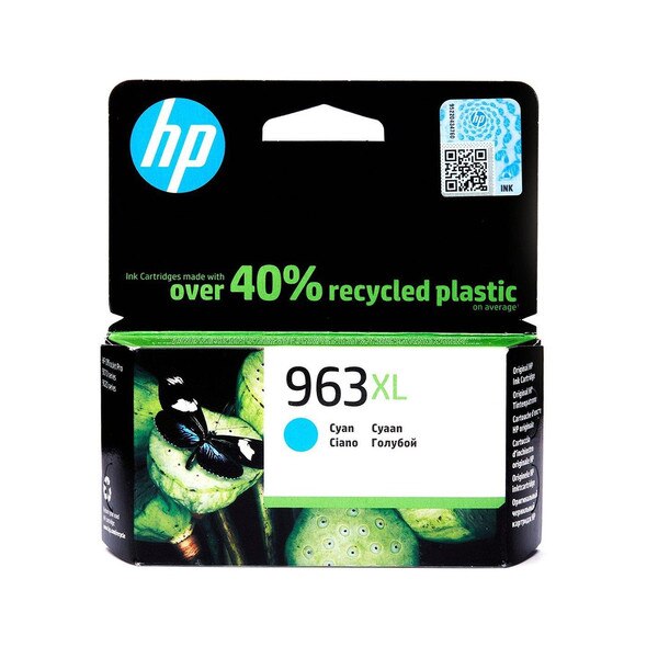 HP 3JA27AE-963XL High Yield Cyan Original Ink Cartridge 1,600 Pages