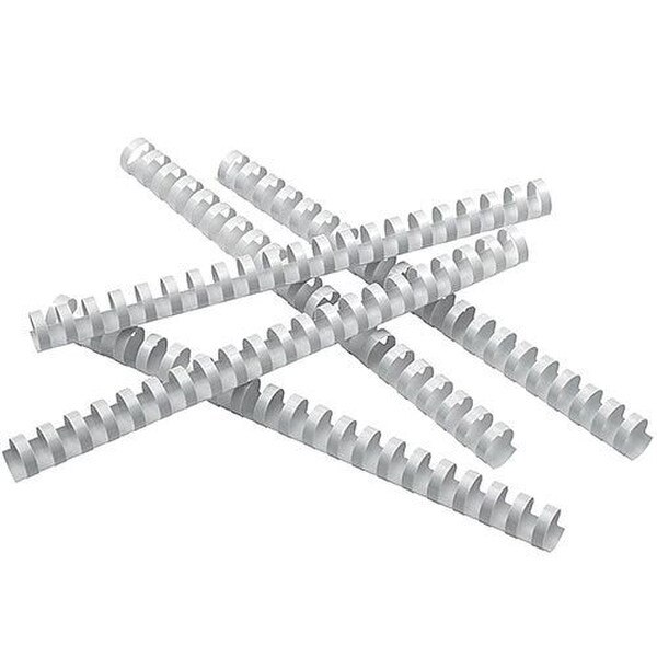 Plastic Binding Supplies 19mm 160 Sheets White 100/Box