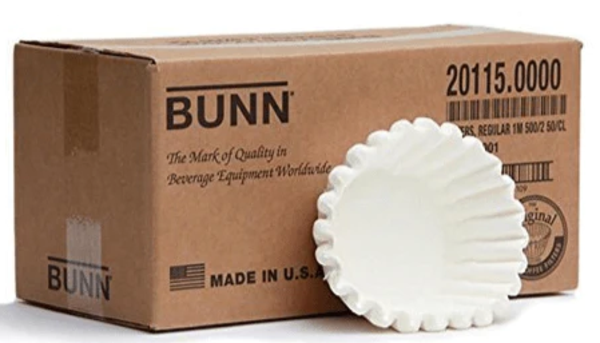 Bunn 20115, Coffee Filters, Box/1000 Size 9.75 x 4.5 Inch FLTR PUR