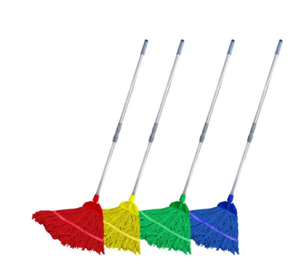 Cotton Mop 400g with Steel Stick Blue