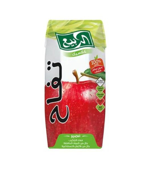 Al Rabie Apple Juice Sugar Free 18x185ml