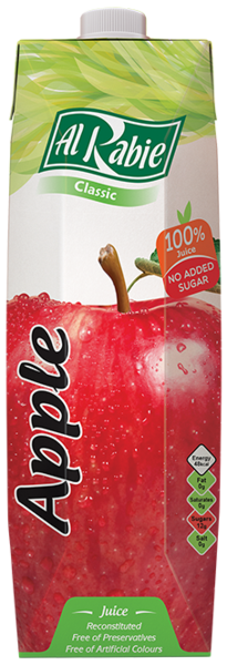 Al Rabie Apple Juice Sugar Free 8x1000ml