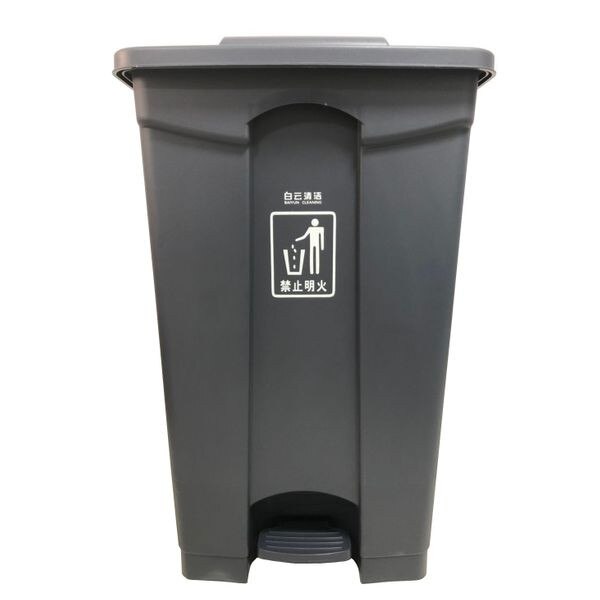 Trash Bin With Step-On Cover Normal Opening 2 Wheel 120 Liters