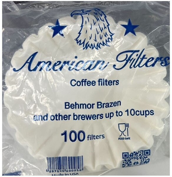 American coffee Filters Up To 10 Cups Pk/100 Filters