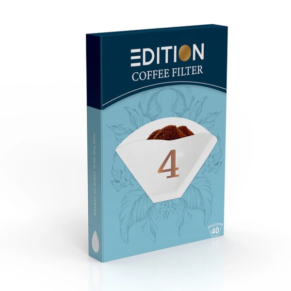 Edition Coffee Filter 1/4 40 Pcs/Pack
