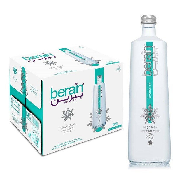 Berain Glass Sparkling Water 750ml Box Of 12