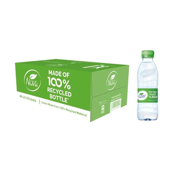 Nova Water 330ml MADE OF 100% RECYCLED