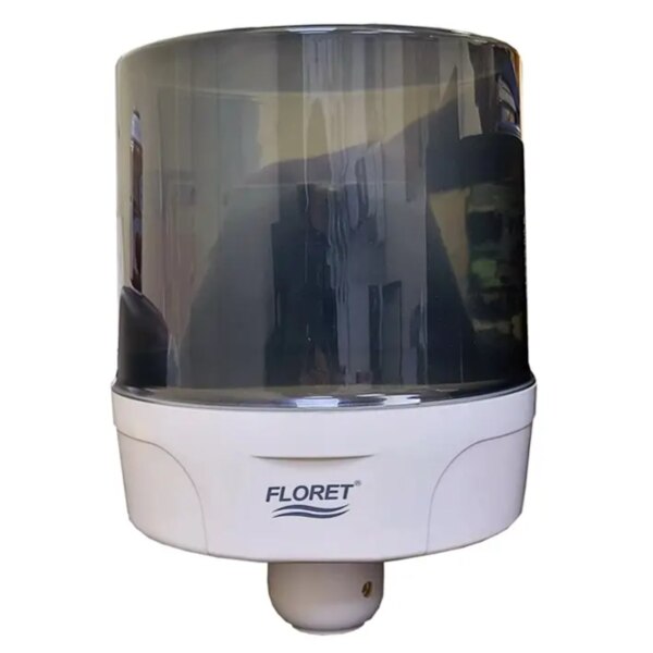 Floret Manual Central Pull Maxi Roll Tissue Dispenser Round Shape Black