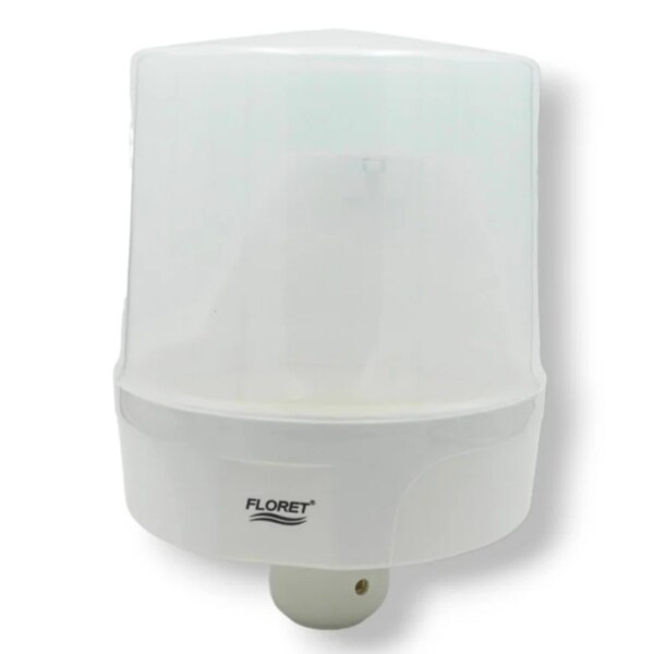 Floret Manual Central Pull Maxi Roll Tissue Dispenser Round Shape White