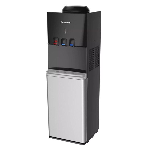Panasonic Top Loading Water Dispenser 3 Tap function, Stainless Steel Black