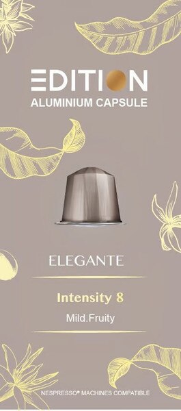 EDITION ELEGANTE Coffee Capsules P/k 10 Capsules Intensity 8