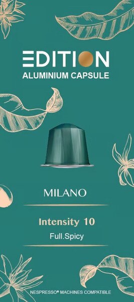 EDITION MILANO Coffee Capsules P/k 10 Capsules Intensity 8