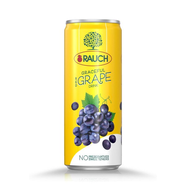 Rauch Red Grape Juice 355ml 24/can