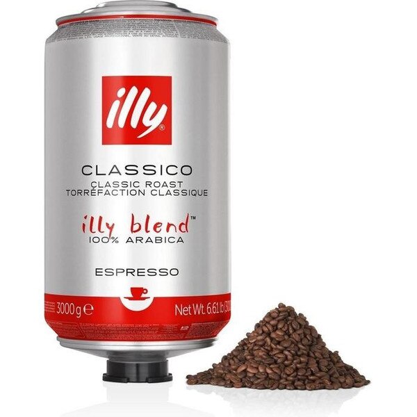 Illy Classic Coffee Beans Cylinder 3 Kg
