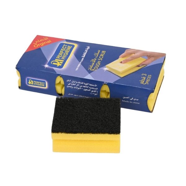Cleaning Sponge with Scourer 3/pk