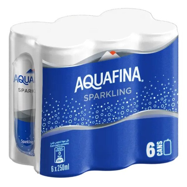 Aquafina Sparkling Water 250ml 6/Can