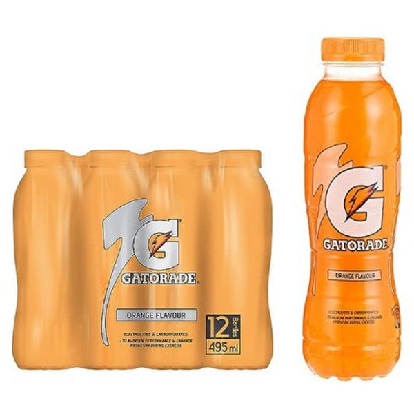 Gatorade Sports Drink - Orange Flavor, 495ml Box /12 Pcs