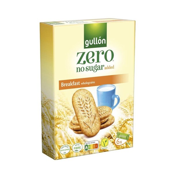Gullon Zero No Added Sugar Wholegrains Biscuit 216g Box Of 8