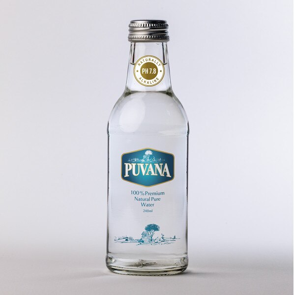 Puvana Natural Water Glass 240ml Box Of 24