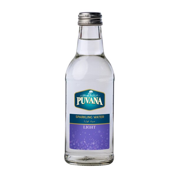Puvana Natural Sparkling Water Light Glass 240ml Box Of 24