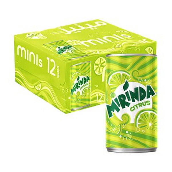 Mirinda Citrus Soft Drink 150ml x 12 Mini Can/Case