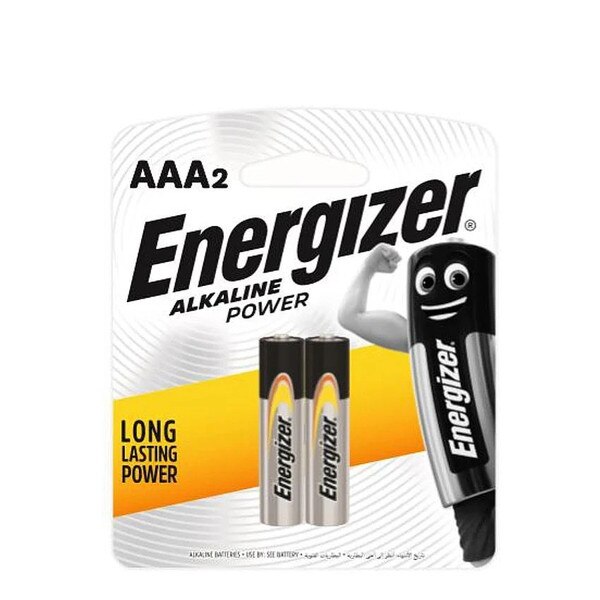 Energizer Alkaline Batteries AAA, 2/pk