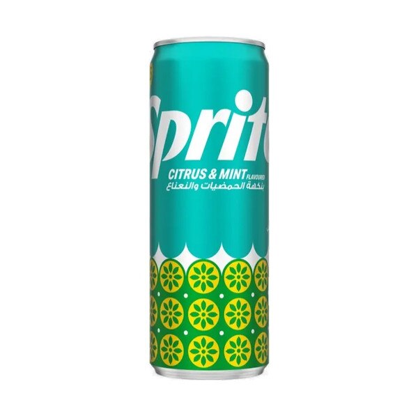 Sprite Soft Drink Citrus Mint Flavored, 355ml x 24 Can/Case