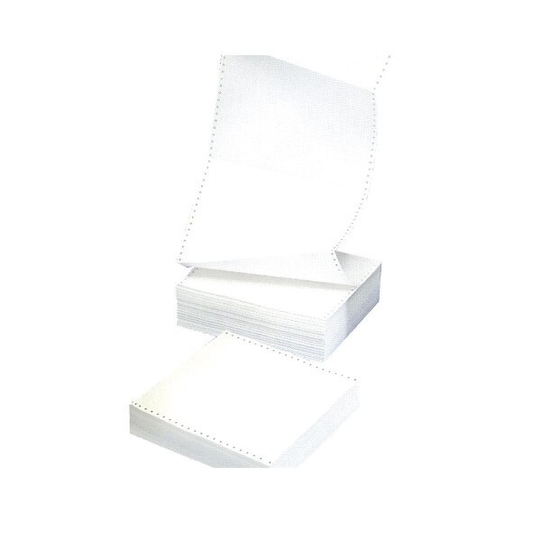 Computer Continuous Paper 9.5x11 White 1 Ply