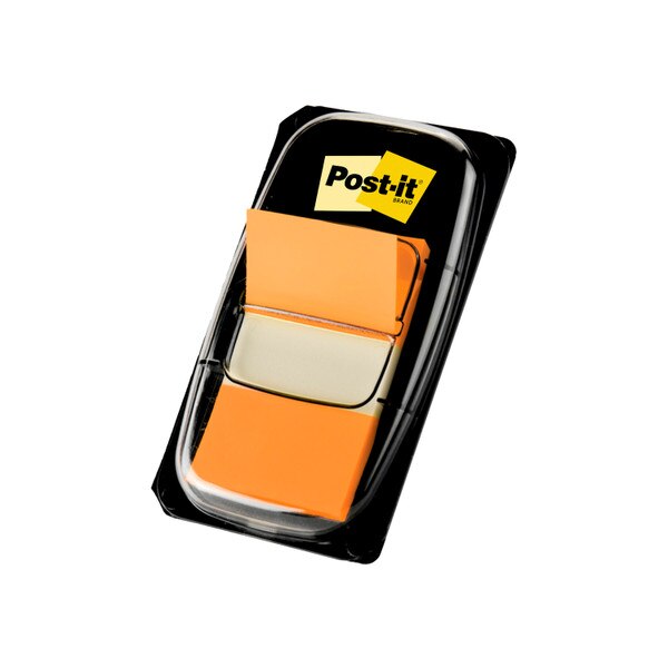 3M tape flags w/dispenser orange