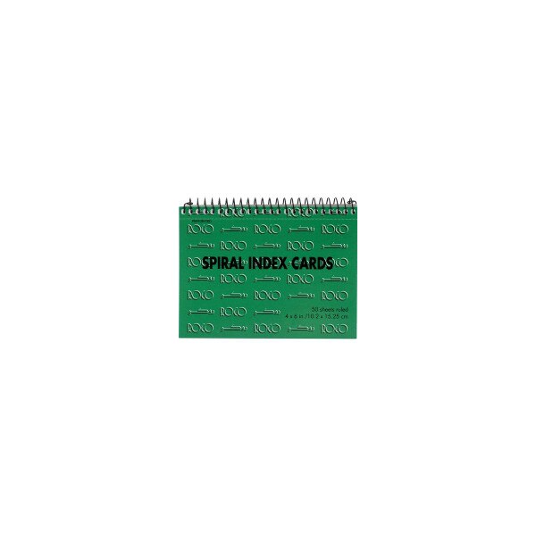 Roco spiral index card 4" x 6" 50 sheets