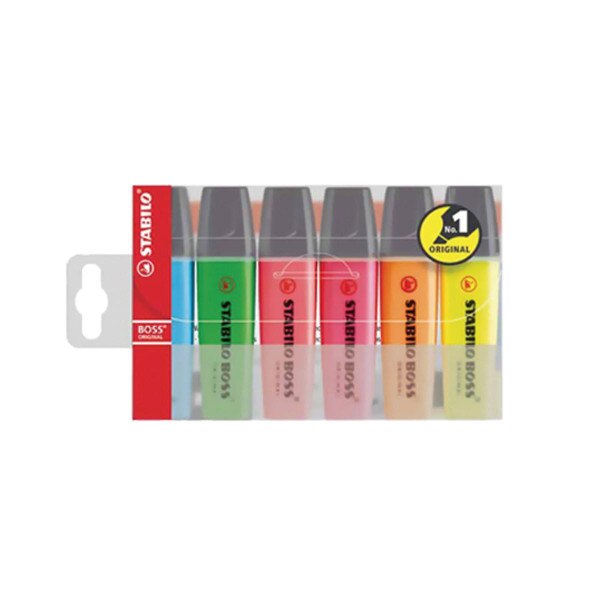 Stabilo Boss Highlighter Wallet of 6 Colors