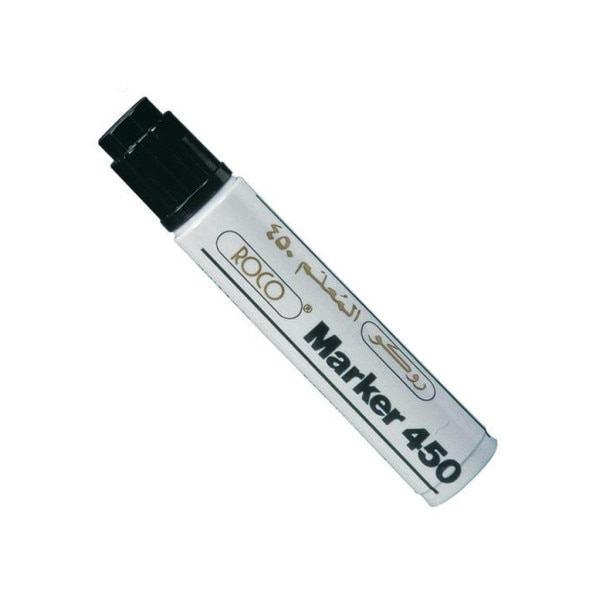 Roco permanent marker 450 chisel tip black Pack/12