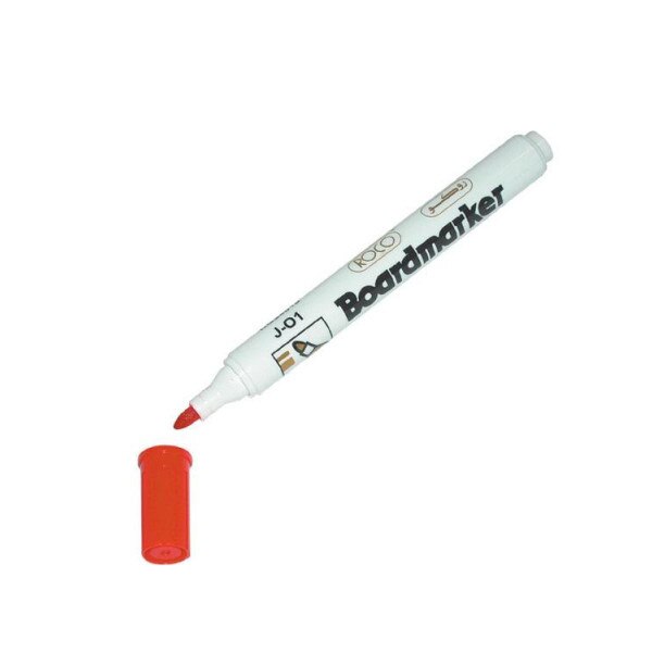 Roco whiteboard marker round tip red-130011048 Pack/12