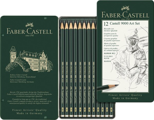 Faber Castell Drawing Pencil Set of 12 Degrees (8B)