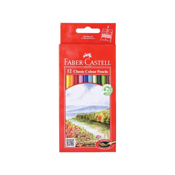 Faber Castell Coloring Pencil Cardboard Box 12 Colors