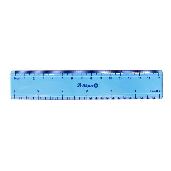 Pelikan plastic ruler 15cm