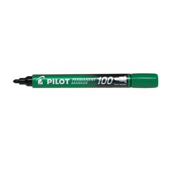 Pilot Permanent Marker Green Color, Round Tip-130011065 Pack/12