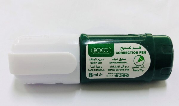 Roco Correction Fluid Pen Metal Tip 8ml