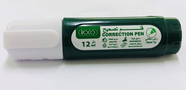 Roco Correction Fluid Pen Metal Tip 12ml