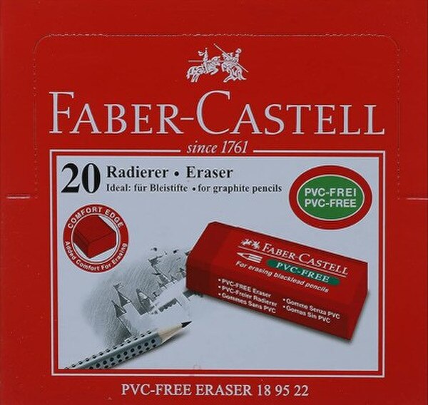 Faber Castell Eraser PVC Free Red