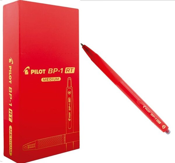 Pilot BallPoint Pen Medium Tip 1.00mm Red Pack/12