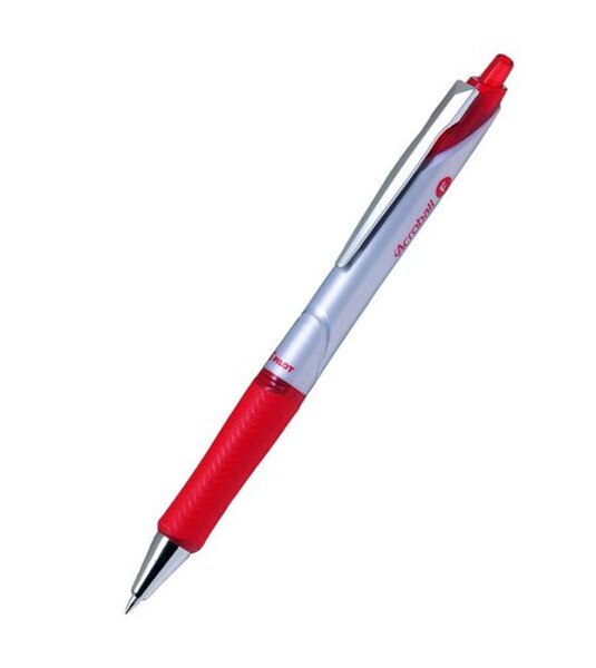 Pilot Acroball Pen Ballpoint Fine Tip Red Pack/12