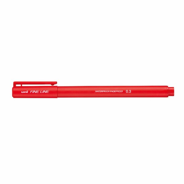 Uni Compo Pen Fine Line 0.3mm Red