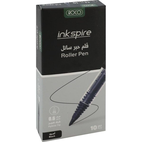 Roco Roller ball Pen Ink Color 0.6 mm Cone Tip- Black